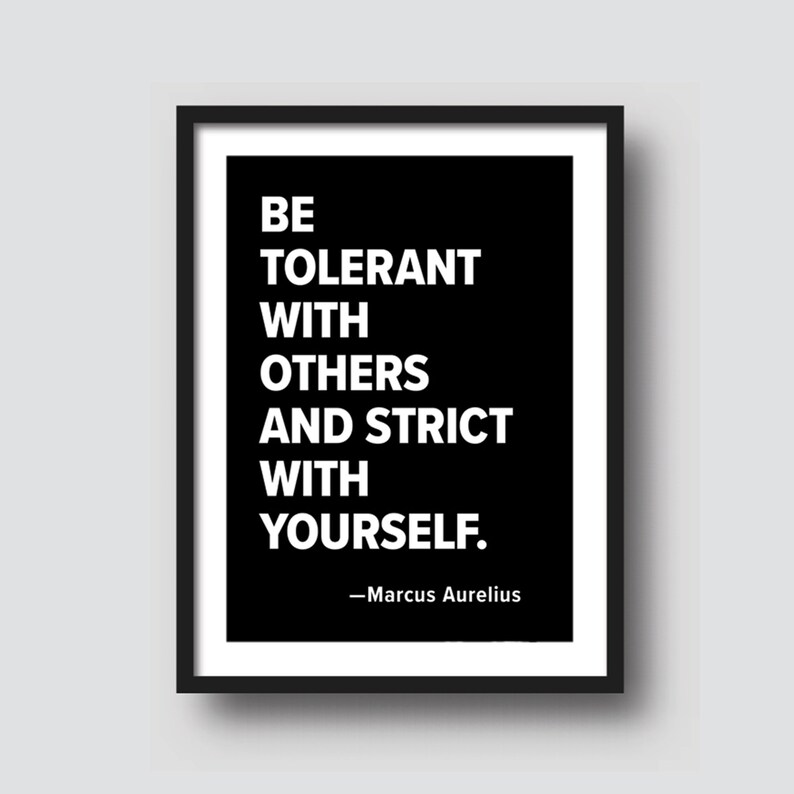 Be Tolerant With Others and Strict With Yourself, Stoic Quote, Marcus ...