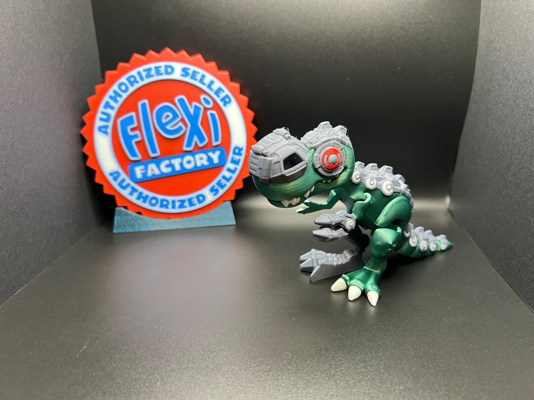 Flexi Factory Cyborg T-rex! Now Available in Multicolor! - Etsy