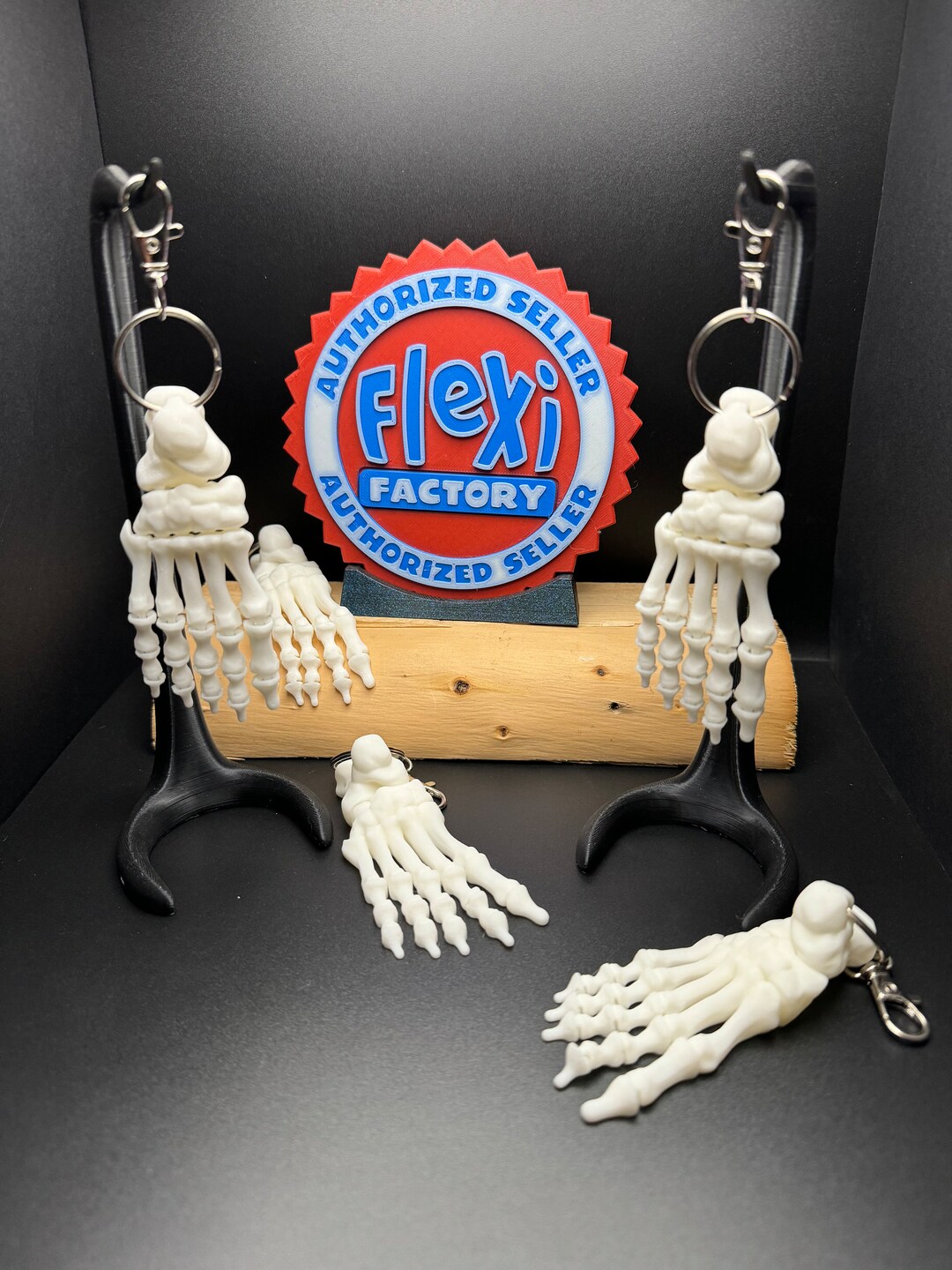 Flexi Factory Skeleton Foot Keychain!!! - Etsy