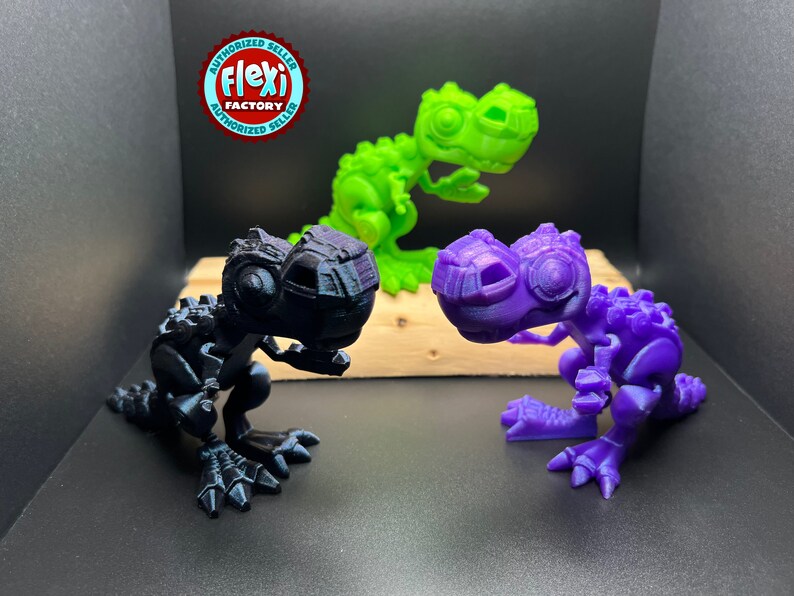 Flexi Factory Cyborg T-rex! Now Available in Multicolor! - Etsy
