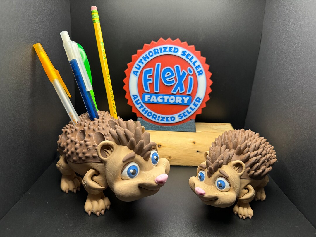 Flexi Factory Porcupine Pencil Holder / Hedgehog - Etsy