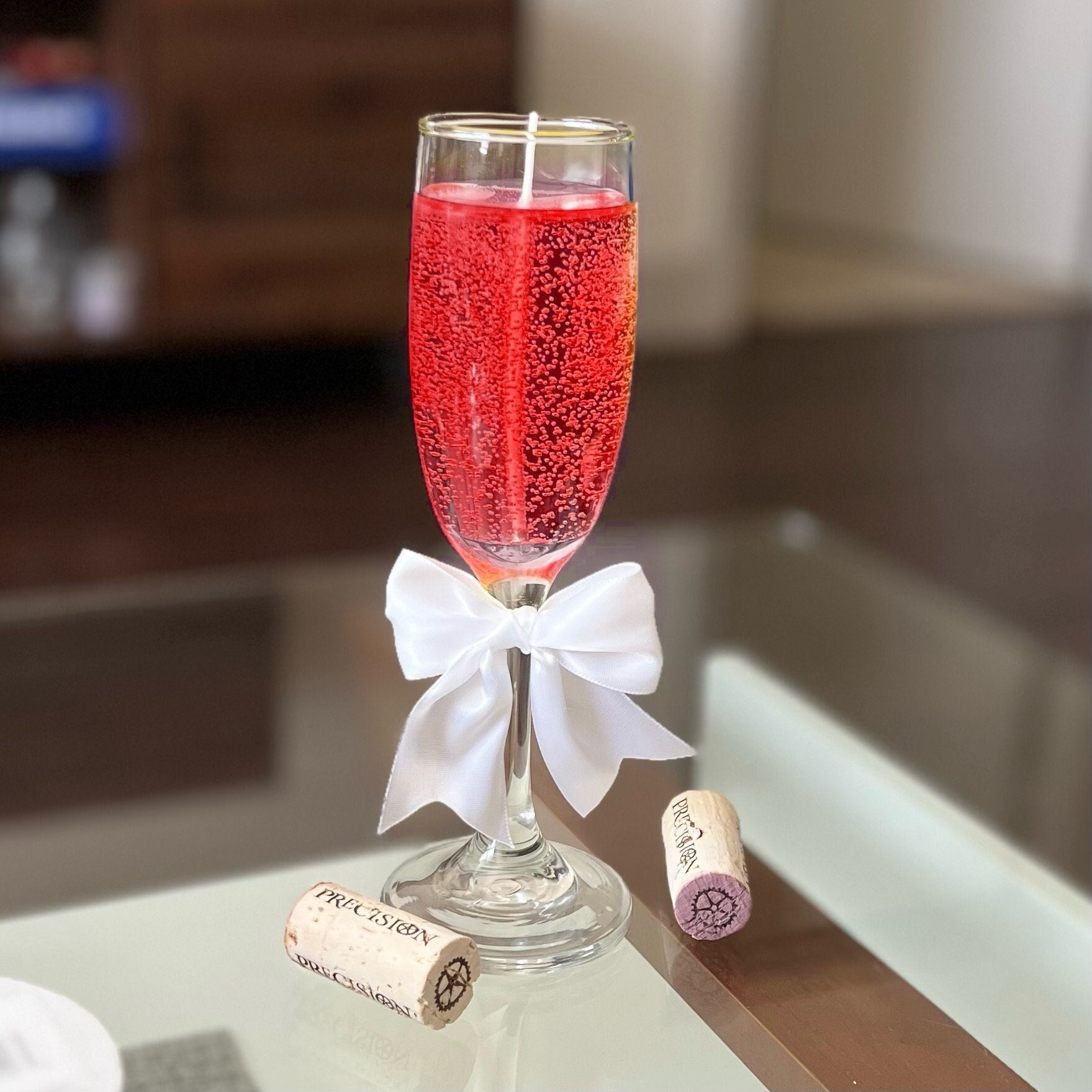 Scented Champagne Gel Candles | Flute Glasses, Romantic Decor - Etsy