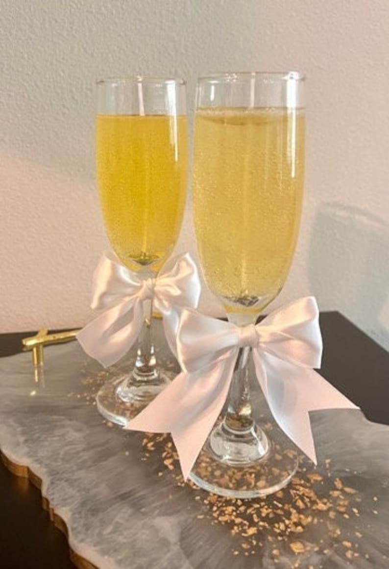 Scented Champagne Gel Candles | Flute Glasses, Romantic Decor - Etsy