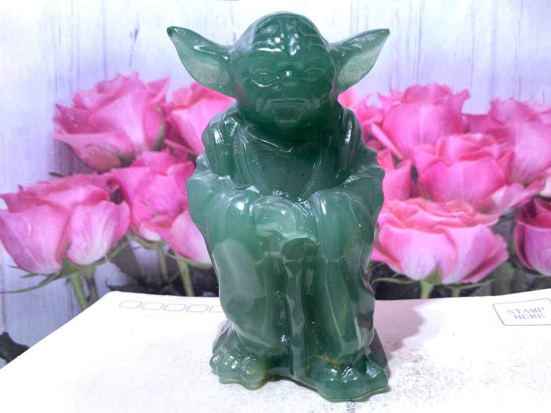 3.1 Natural Aventurine Quartz,quartz Crystal,yoda Skull,crystal Yoda ...