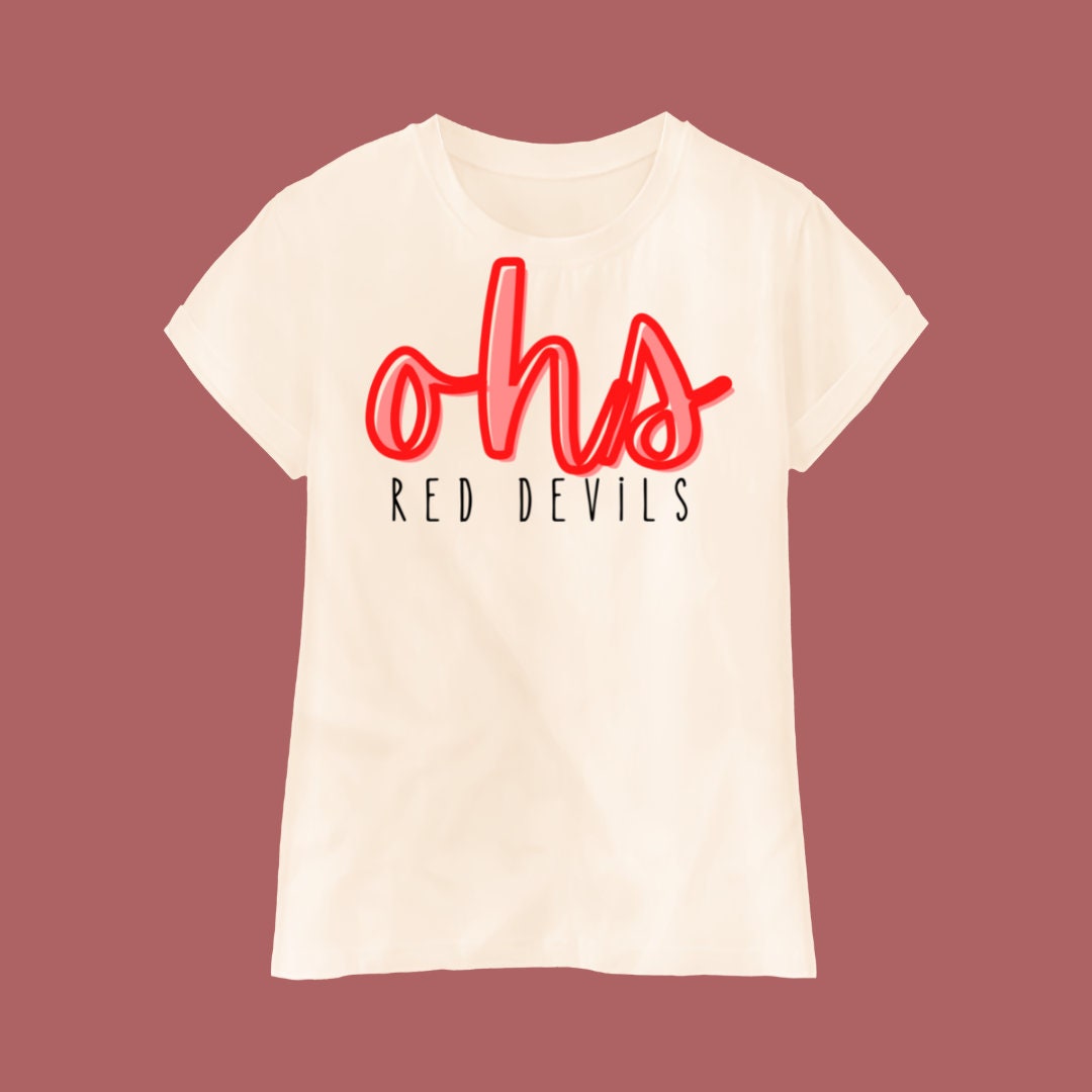 OHS Red Devils II PNG Sublimation Design Download - Etsy