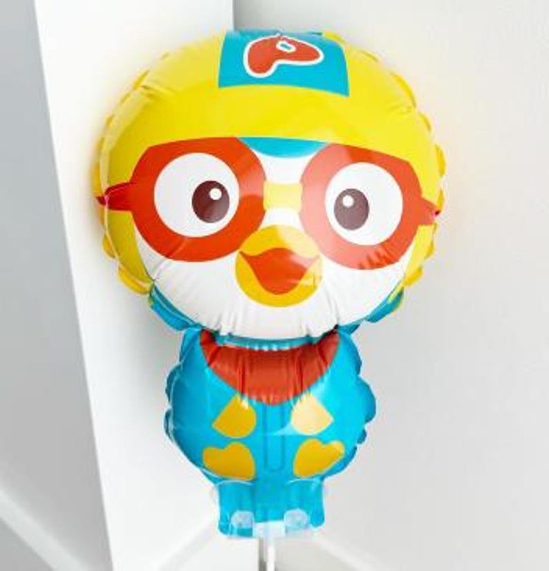 Pororo Stick Balloon | Foil Balloon | 뽀로로 풍선 - Etsy
