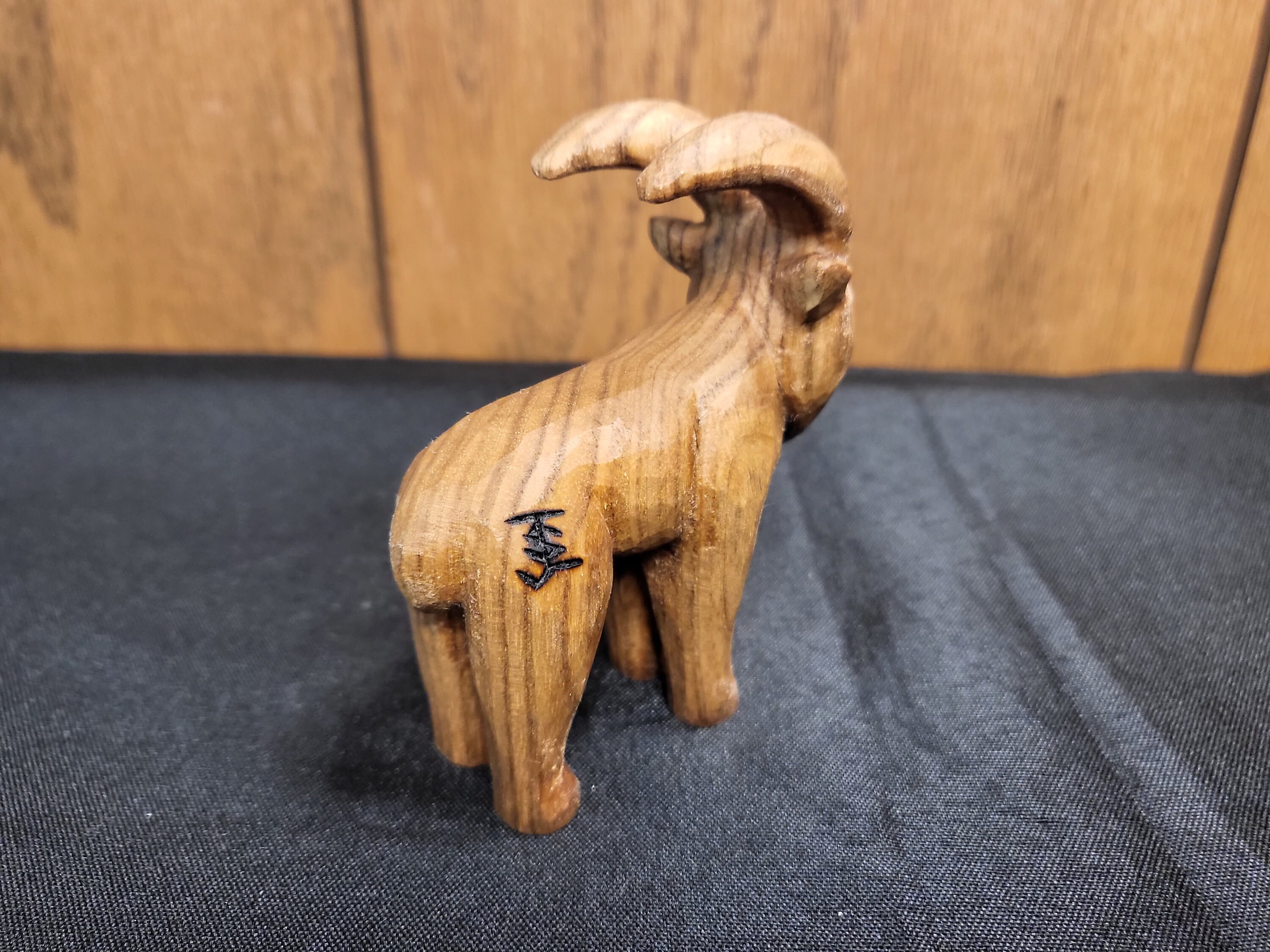 Goat Handmade Woodcarving Billy Goat Woodcarving Goat Figure Carving ...