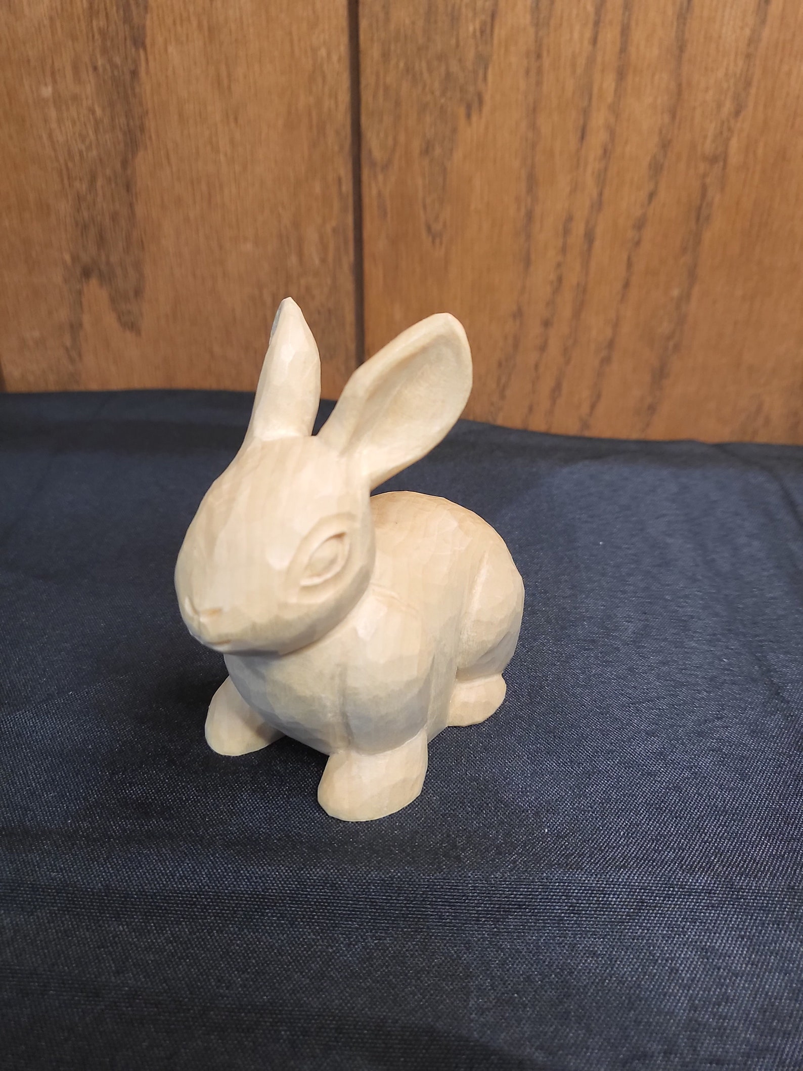 Bunny Handmade Woodcarving | Rabbit Woodcarving | Bunny Figure Carving ...