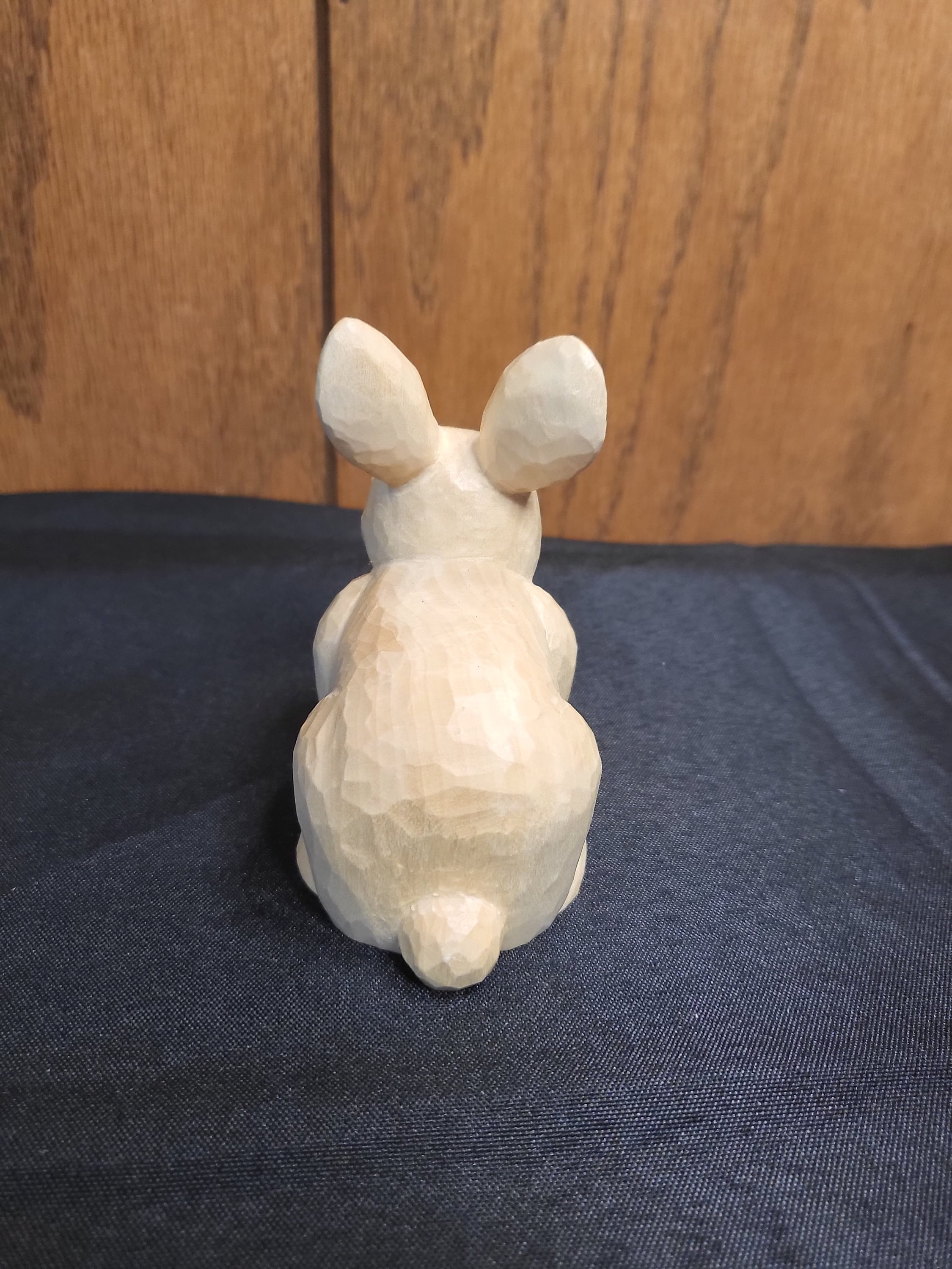Bunny Handmade Woodcarving | Rabbit Woodcarving | Bunny Figure Carving ...