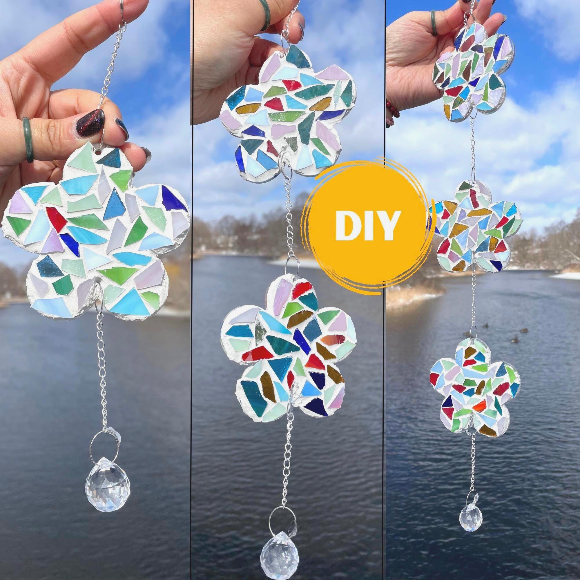 DIY Stained Glass Mosaic Suncatcher Kit: Adult Craft Kit - Etsy