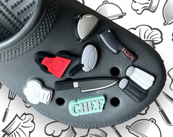 Chef Croc Charms - Etsy