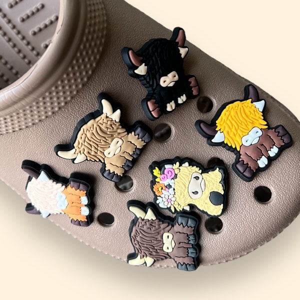 Croc Charm Highland Cow - Etsy