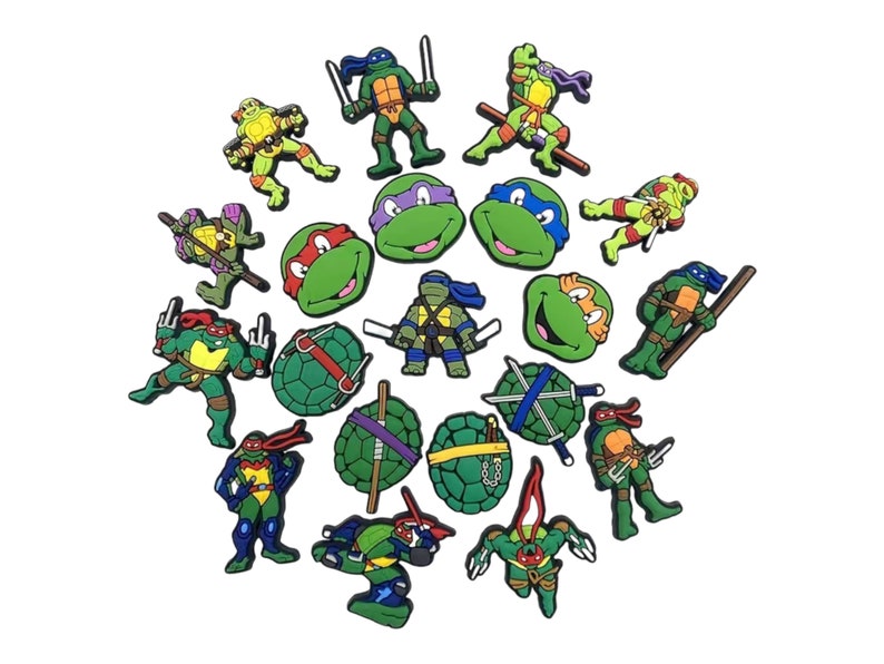 Ninja Turtles Shoes Charms, Teenage Mutant Croc Charms, Turtles Croc ...