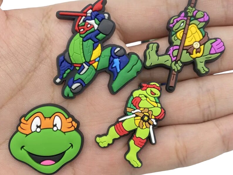 Ninja Turtles Shoes Charms, Teenage Mutant Croc Charms, Turtles Croc ...