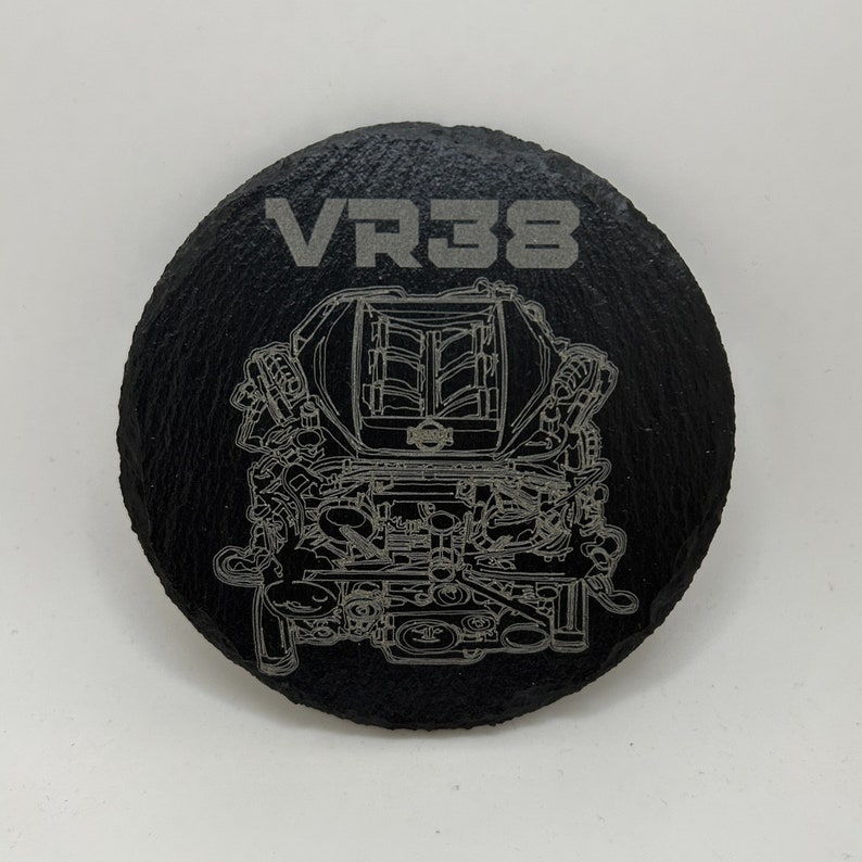 JDM Nissan Skyline R35 GTR VR38 Engine Coaster Slate - Etsy