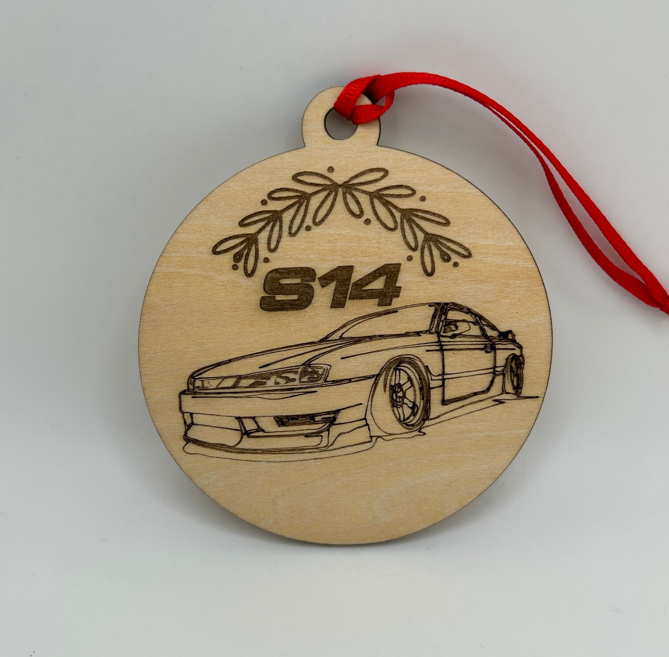 JDM Nissan 240SX Wooden Christmas Ornaments Decorations S Chassis S13 ...