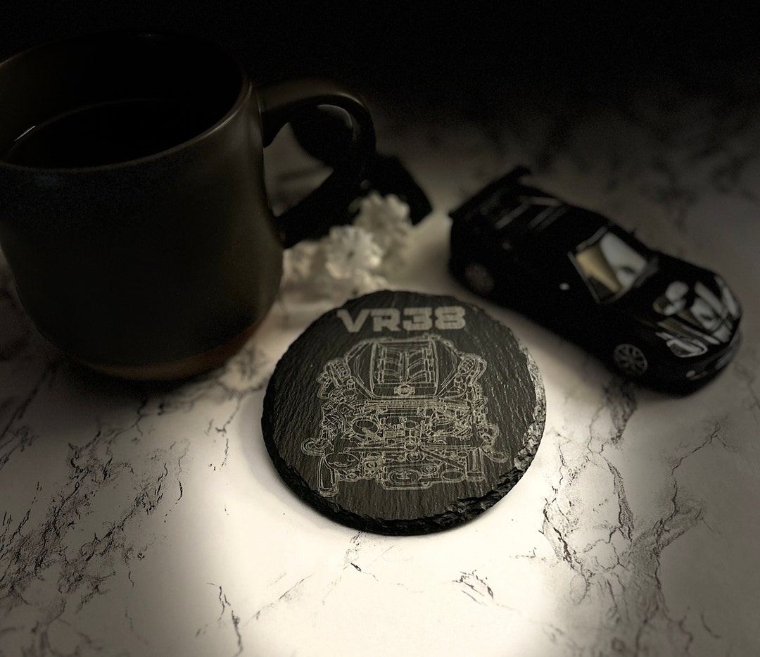 JDM Nissan Skyline R35 GTR VR38 Engine Coaster Slate - Etsy