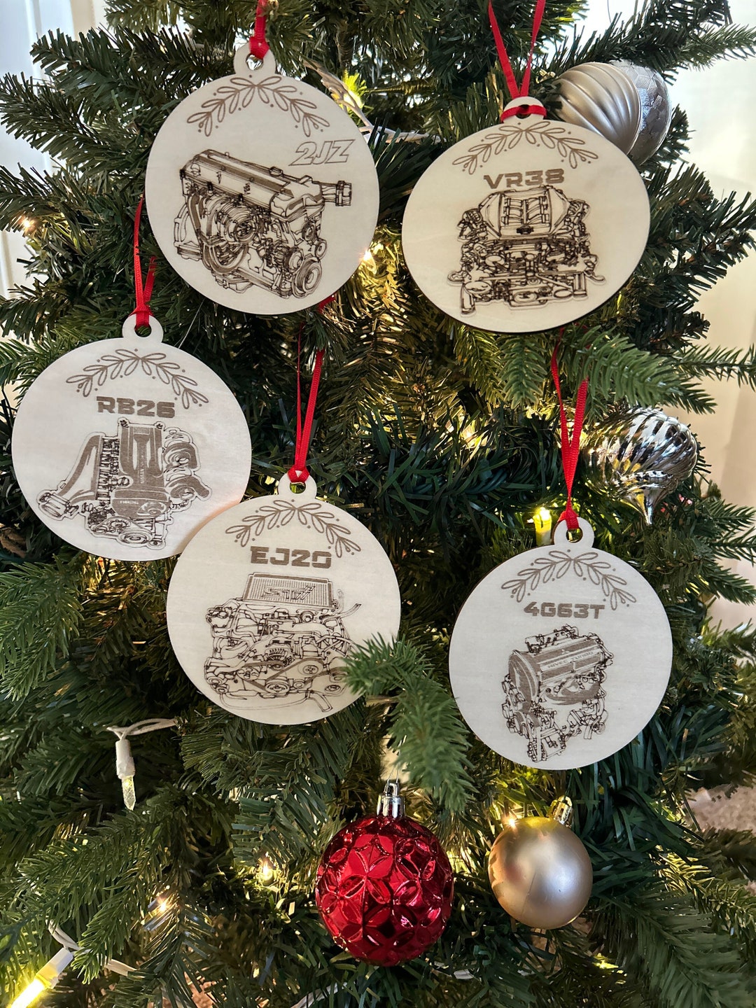 Bundle of JDM Car Engine Christmas Ornaments Decorations 2JZ - Etsy