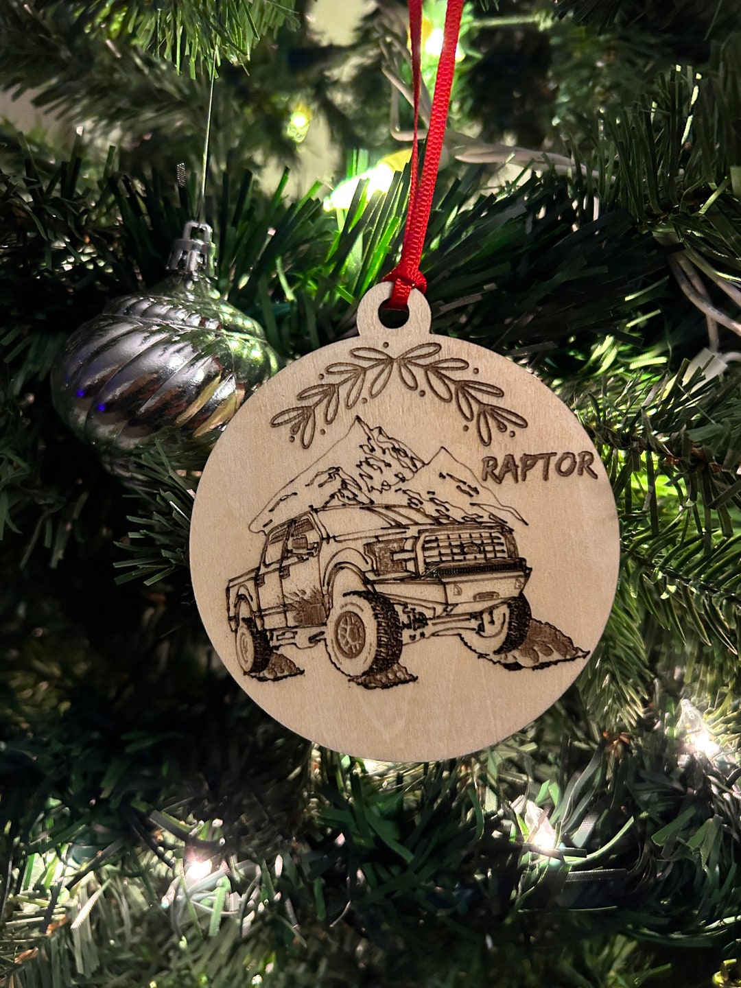 Ford Raptor Christmas Ornament Wood Engraved - Etsy