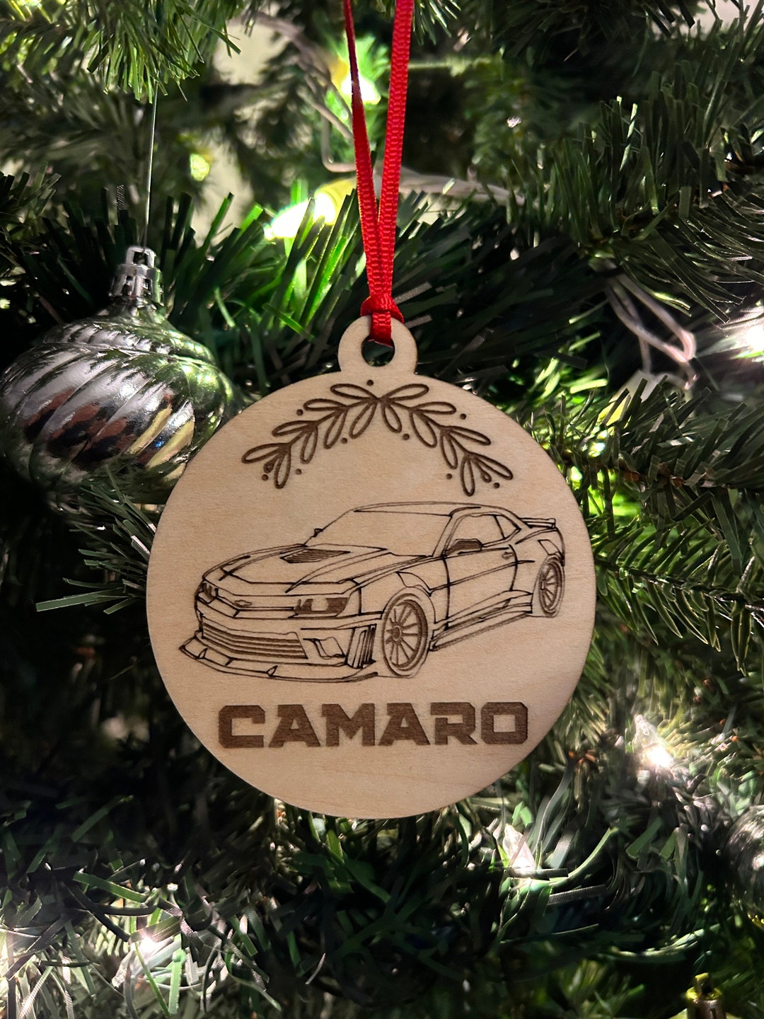 Chevrolet Camaro Christmas Ornament Wood Engraved - Etsy