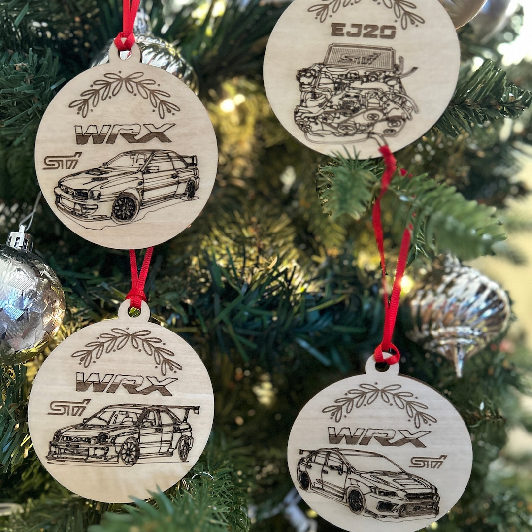 Subaru Christmas Ornament WRX STI Bug Eye Mean Eye Decorations GC8 Gift ...