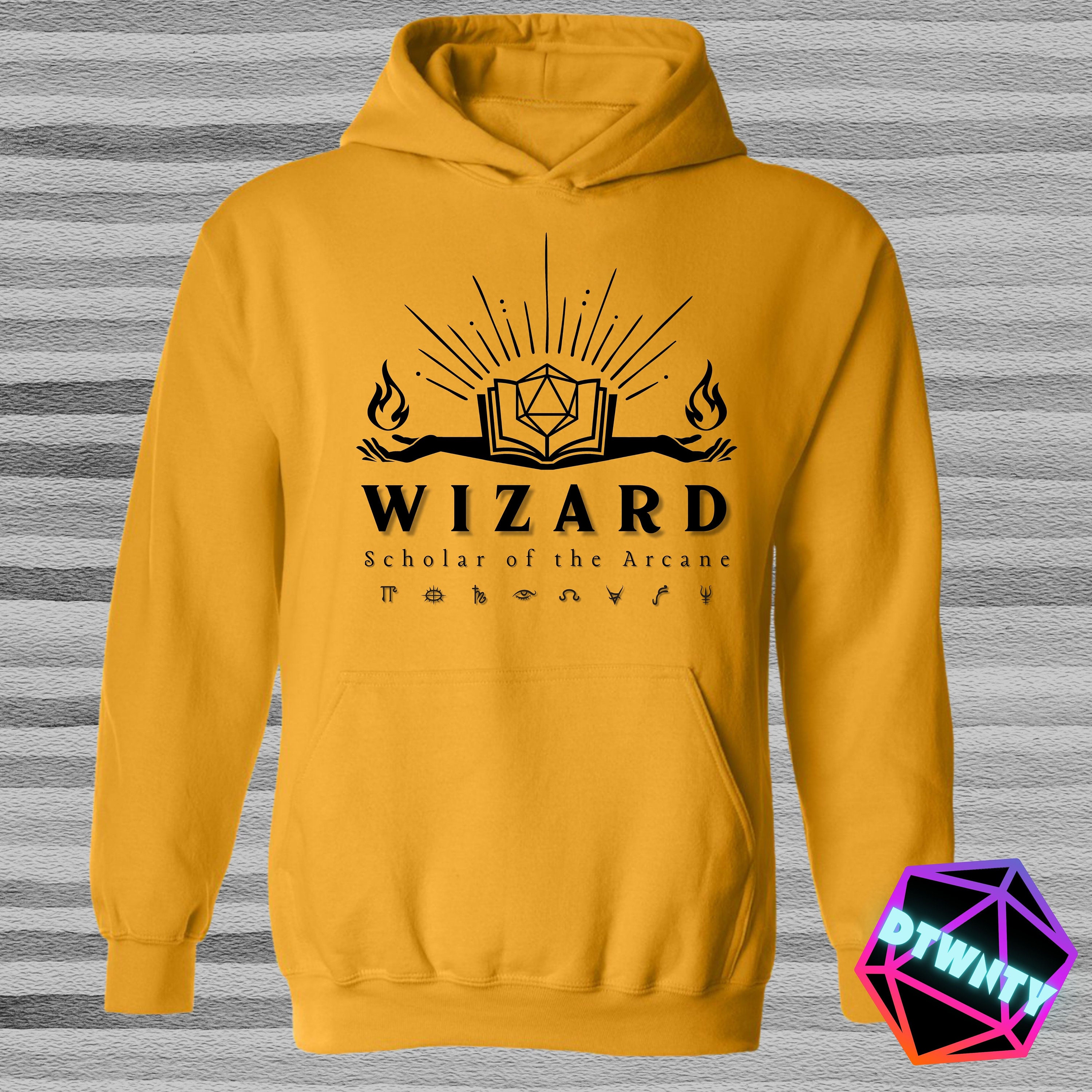Dnd Wizard Hooded Sweatshirt, Dungeons and Dragons Unisex Hoodie, Gifts ...
