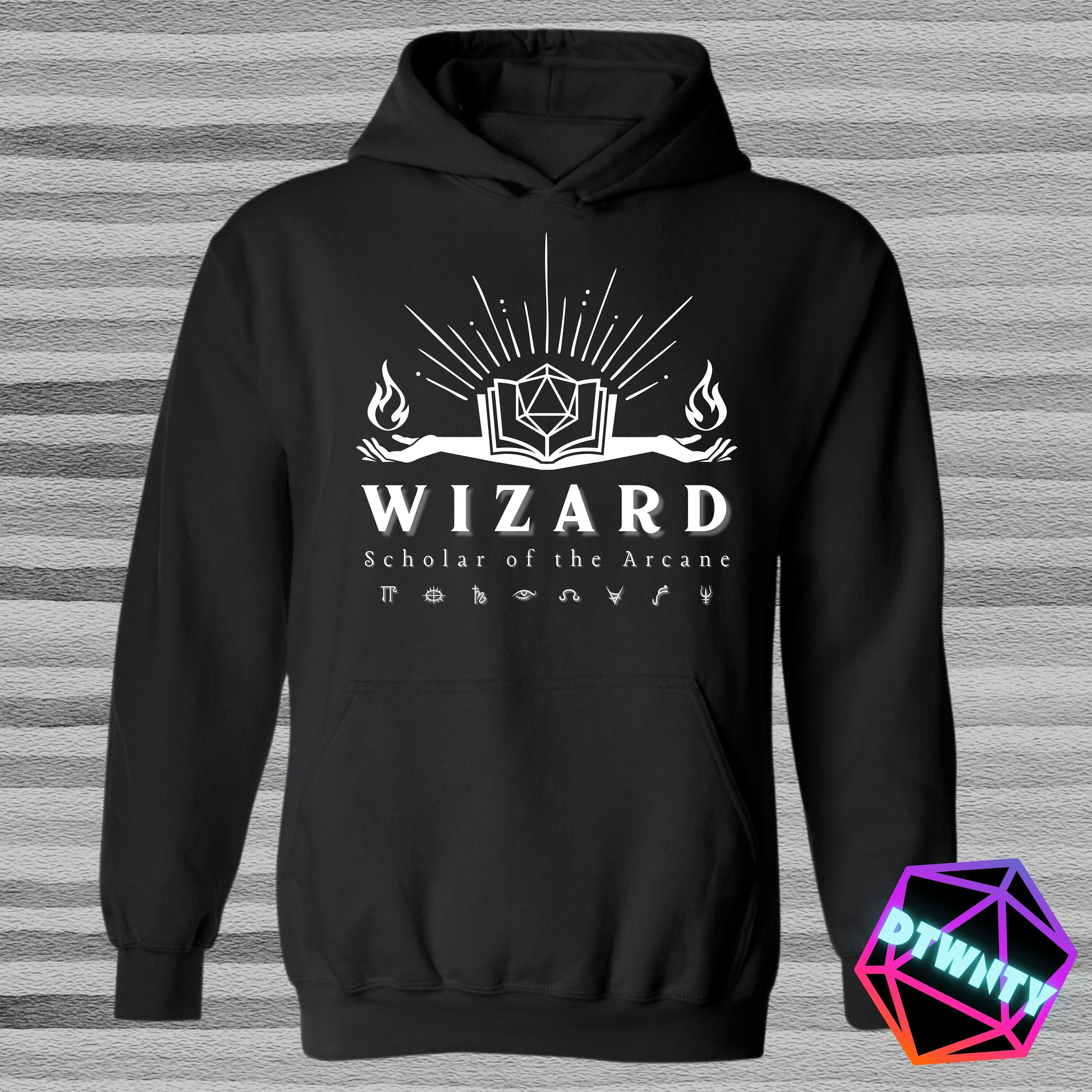 Dnd Wizard Hooded Sweatshirt, Dungeons and Dragons Unisex Hoodie, Gifts ...