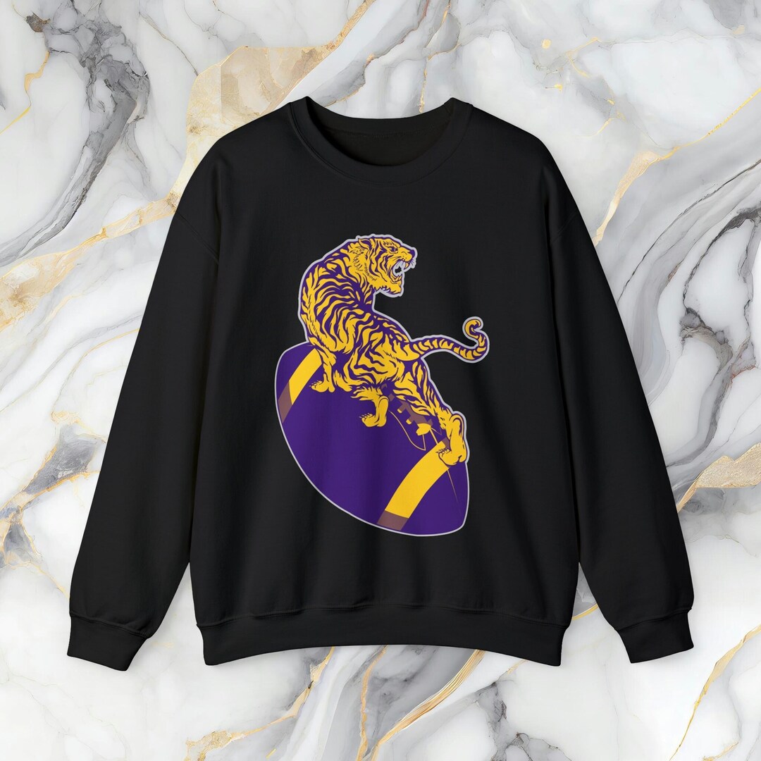 Tiger Football Purple and Gold Sweatshirt in a Variety of Colors ...