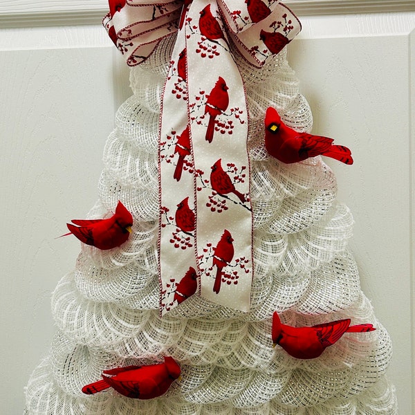 Cardinal Christmas Tree Topper - Etsy