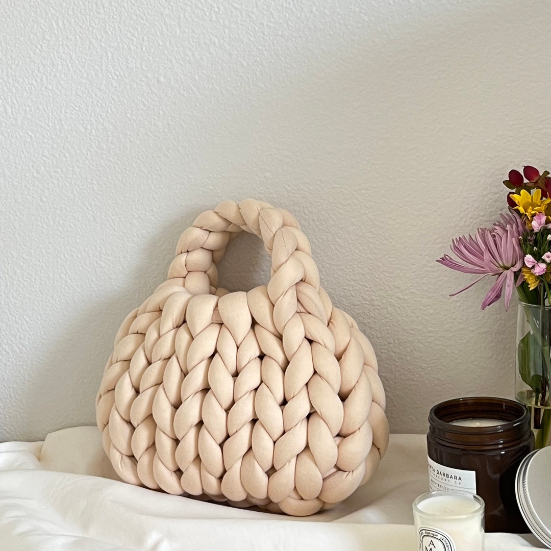 Customizable Chunky Yarn Bag Chunky Knit Bag free Shipping - Etsy