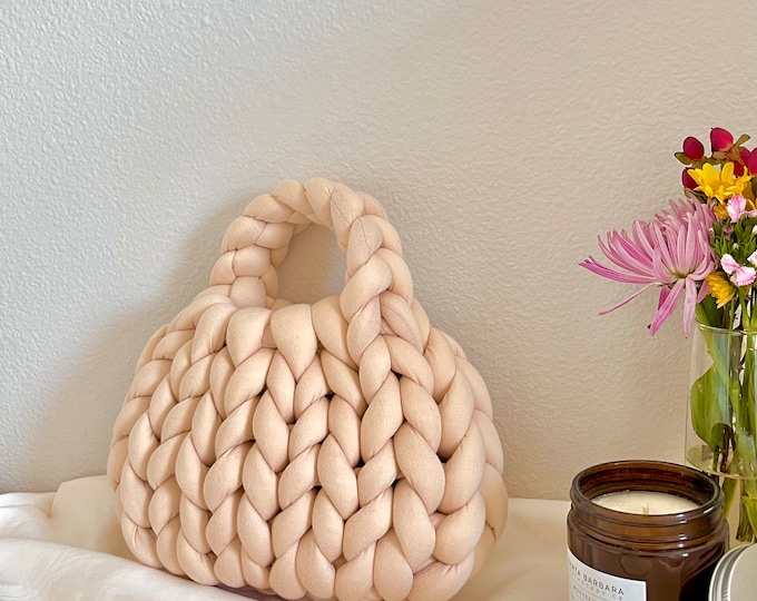 Customizable Chunky Yarn Bag, Chunky Knit Bag free Shipping - Etsy