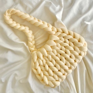 Customizable Chunky Yarn Bag, Chunky Knit Bag (free Shipping) - Etsy