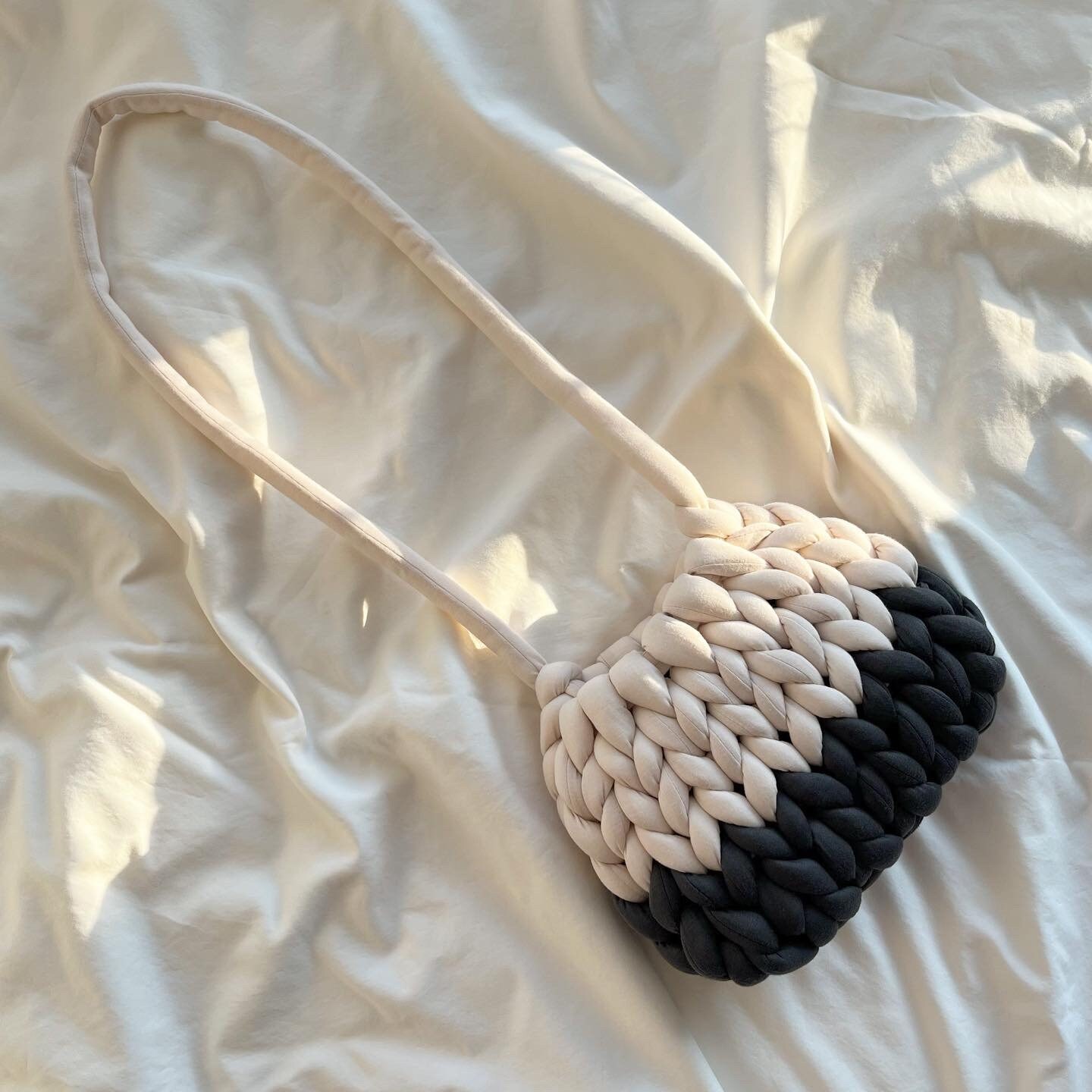 Customizable Chunky Yarn Bag, Chunky Knit Bag free Shipping - Etsy