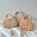 Customizable Chunky Yarn Bag, Chunky Knit Bag free Shipping - Etsy