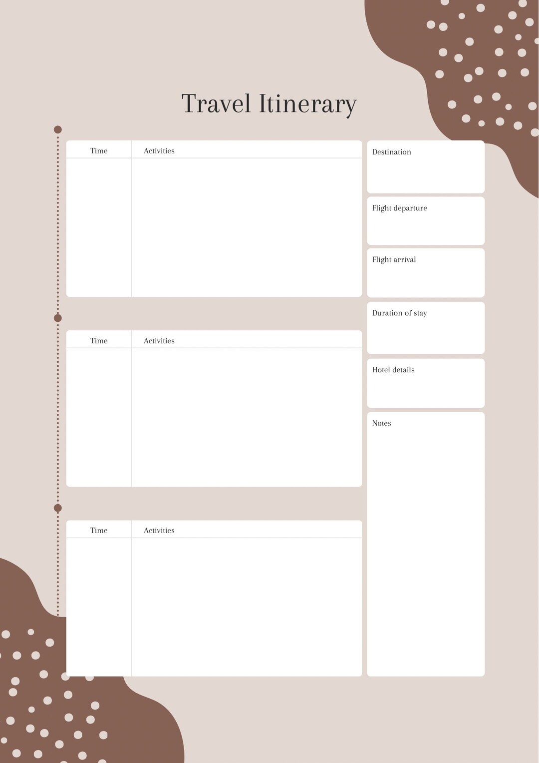 Travel Itinerary, Plan Your Travel, Travel Guide, Digital Travel ...