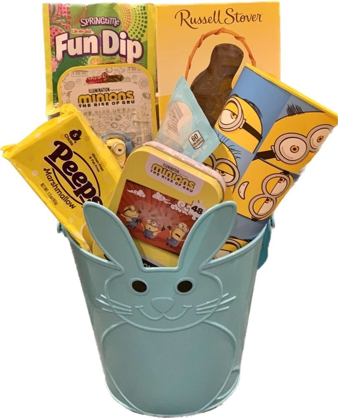 Minions Item Bundle in Pre Filled Easter Basket With Candy - Unique ...