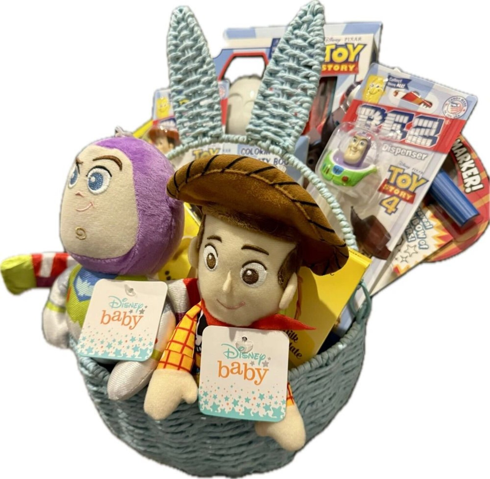Toy Story Item Bundle in Pre Filled Easter Basket With Candy - Woody ...