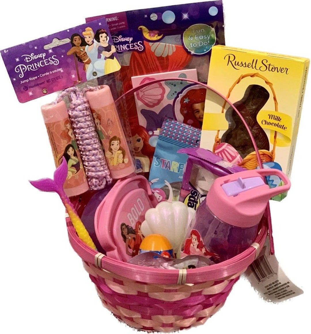Little Mermaid Ariel Item Bundle in Pre Filled Easter Basket With Candy ...