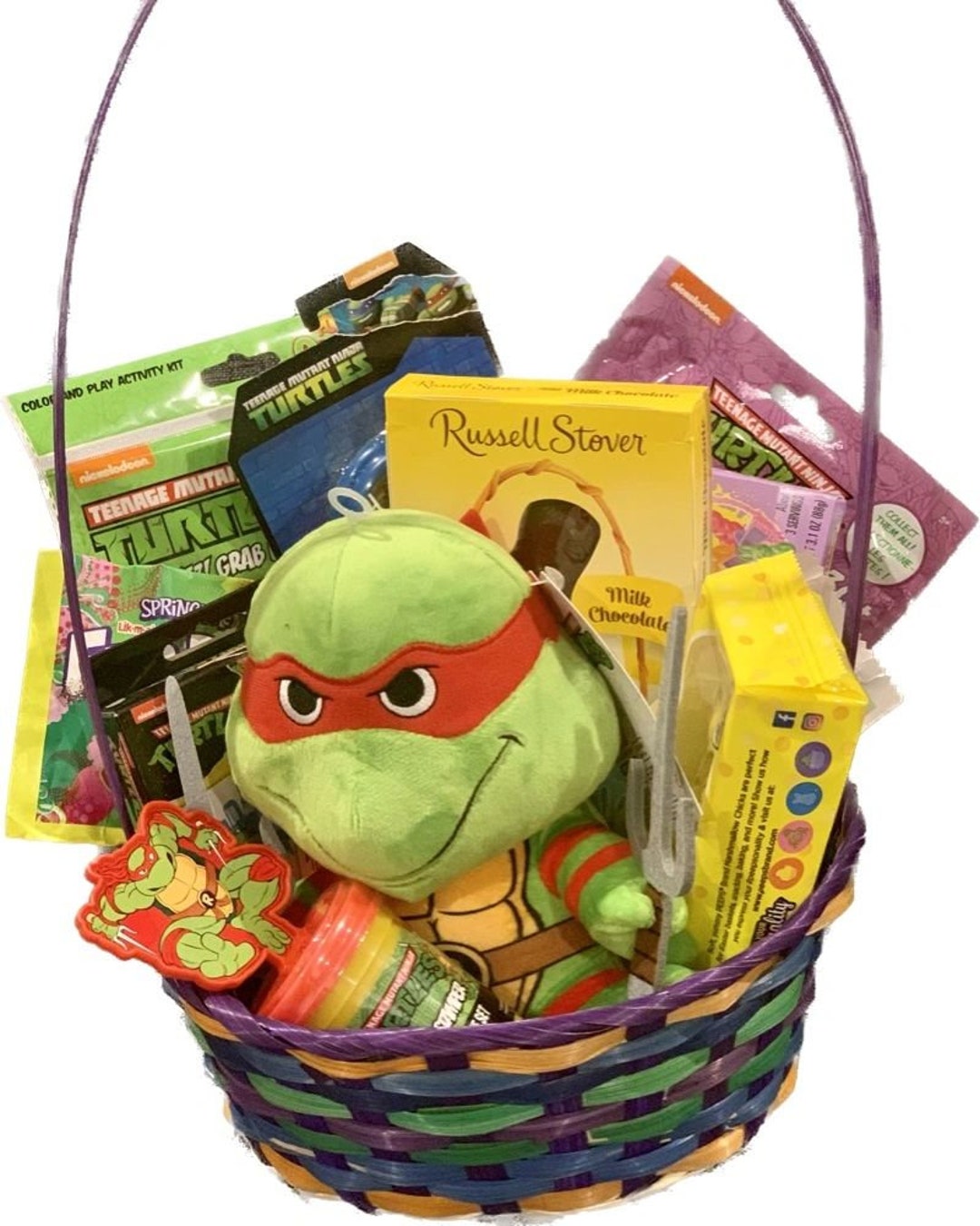 Ninja Turtle Bundle Pre Filled Easter Basket Candy- Unique Easter Gift ...
