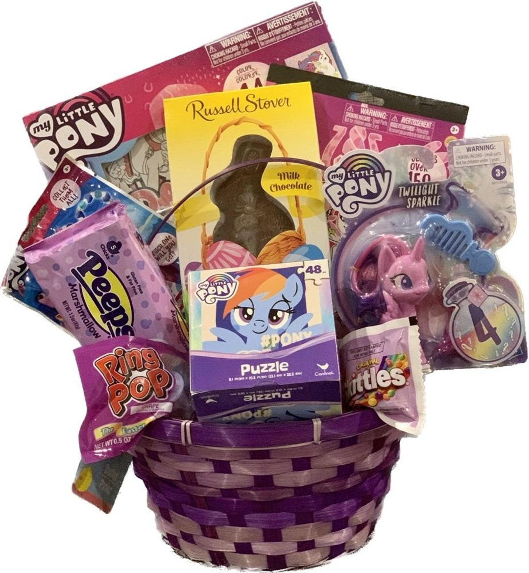 My Little Pony Item Bundle in Gift Basket Unique Birthday, Get Well ...