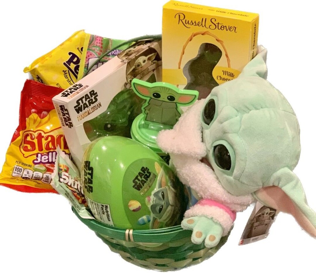 Star Wars Mandalorian Grogu Easter Item Bundle in Gift Basket Easter ...