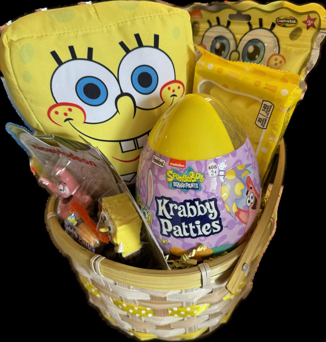 Spongebob Item Bundle in Gift Basket - Unique Gift for Teen, Tween, Kid ...