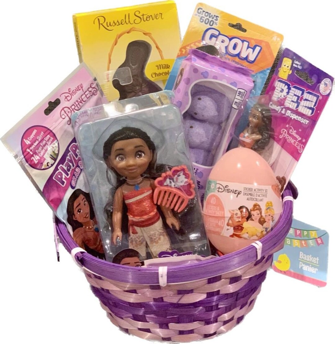 Moana Item Bundle in Pre Filled Easter Basket With Candy - Unique ...