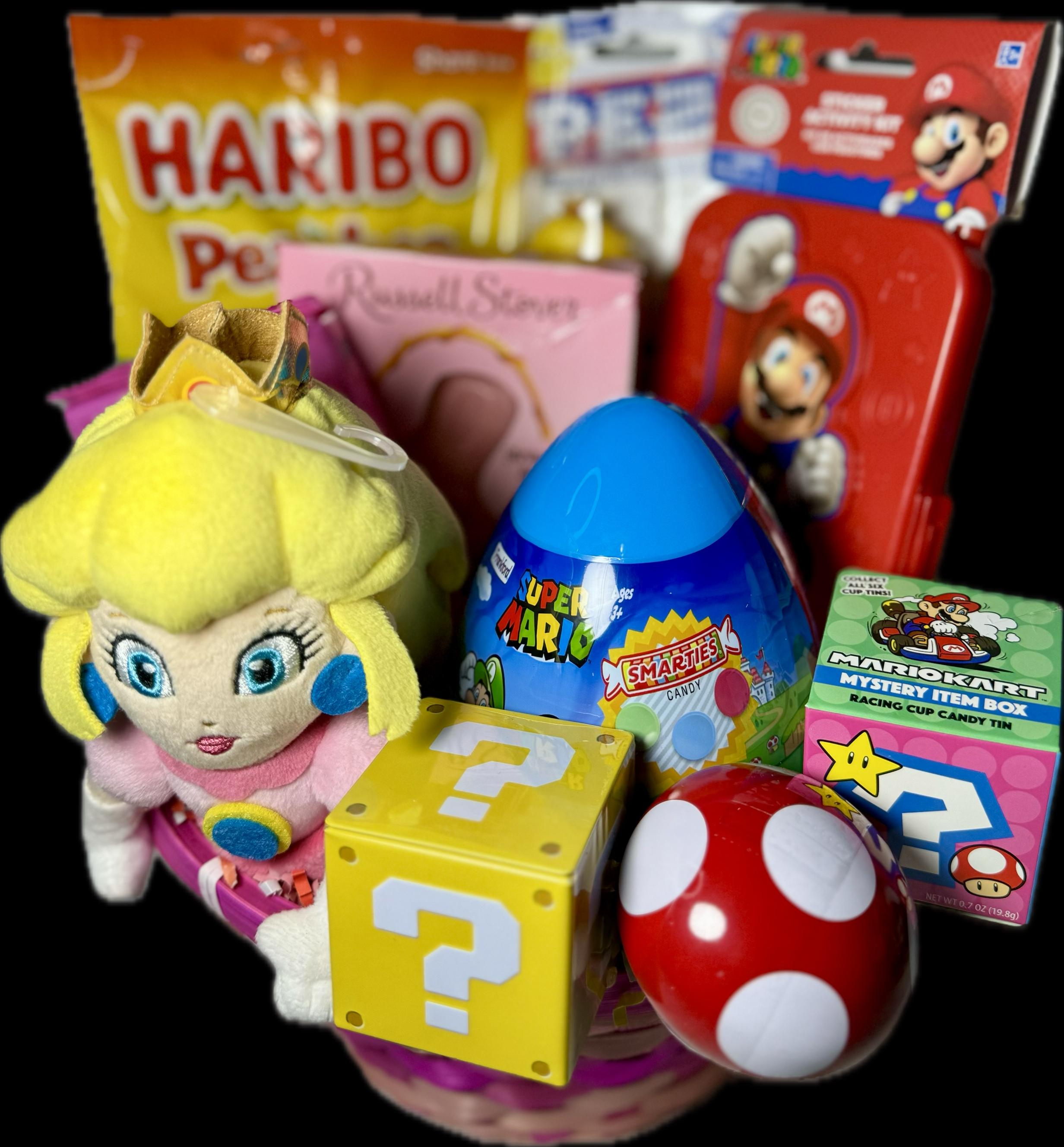 Super Mario Item Bundle in Gift Basket - Unique Gaming Gift for Teen ...