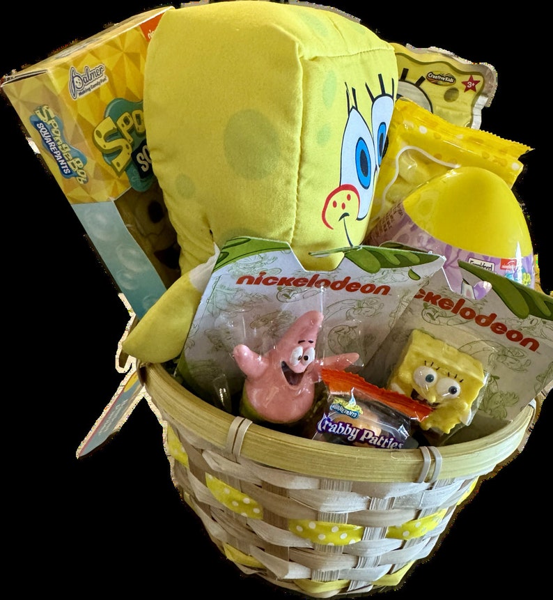 Spongebob Item Bundle in Gift Basket - Unique Gift for Teen, Tween, Kid ...