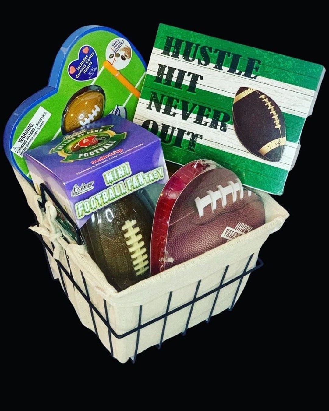 Touchdown Football Gift Basket - Etsy