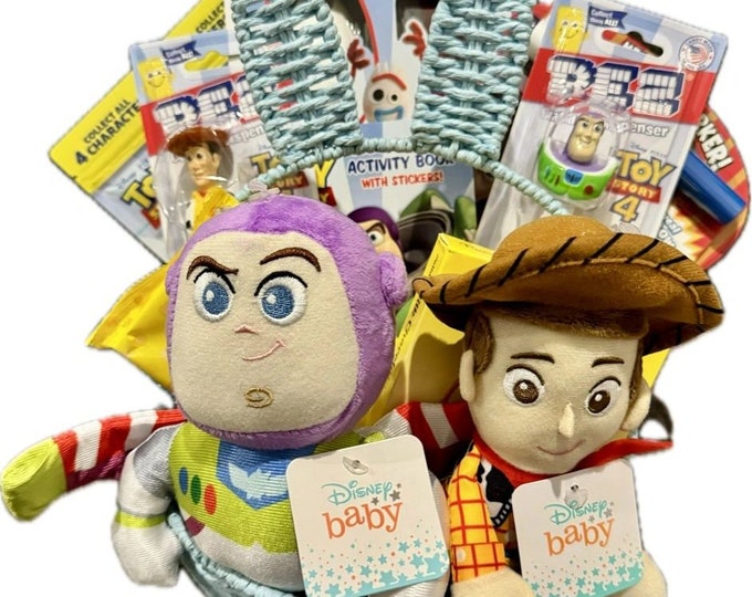 Toy Story Item Bundle in Pre Filled Easter Basket With Candy - Woody ...