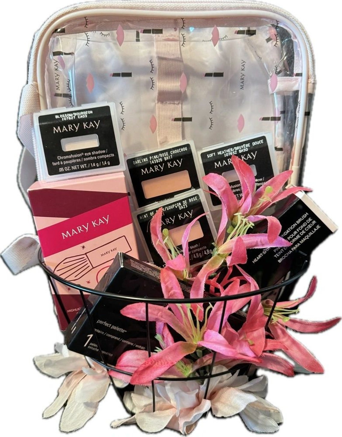 Pretty in Pink, Mary Kay Makeup Bundle in Gift Basket- Unique Luxury ...
