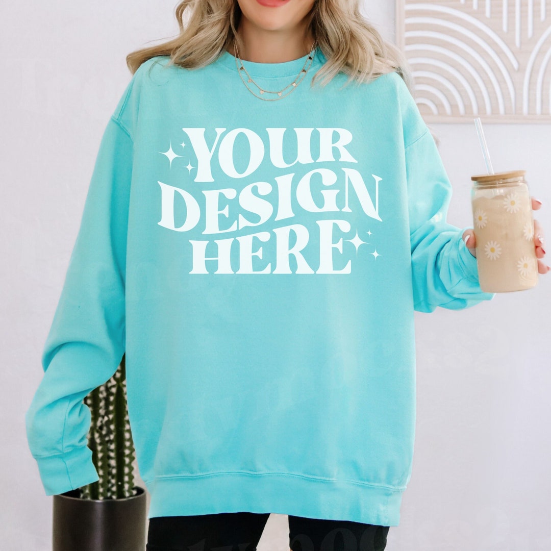 Comfort Colors 1566 Chalky Mint Mockup, 1566 Chalky Mint Mockup ...