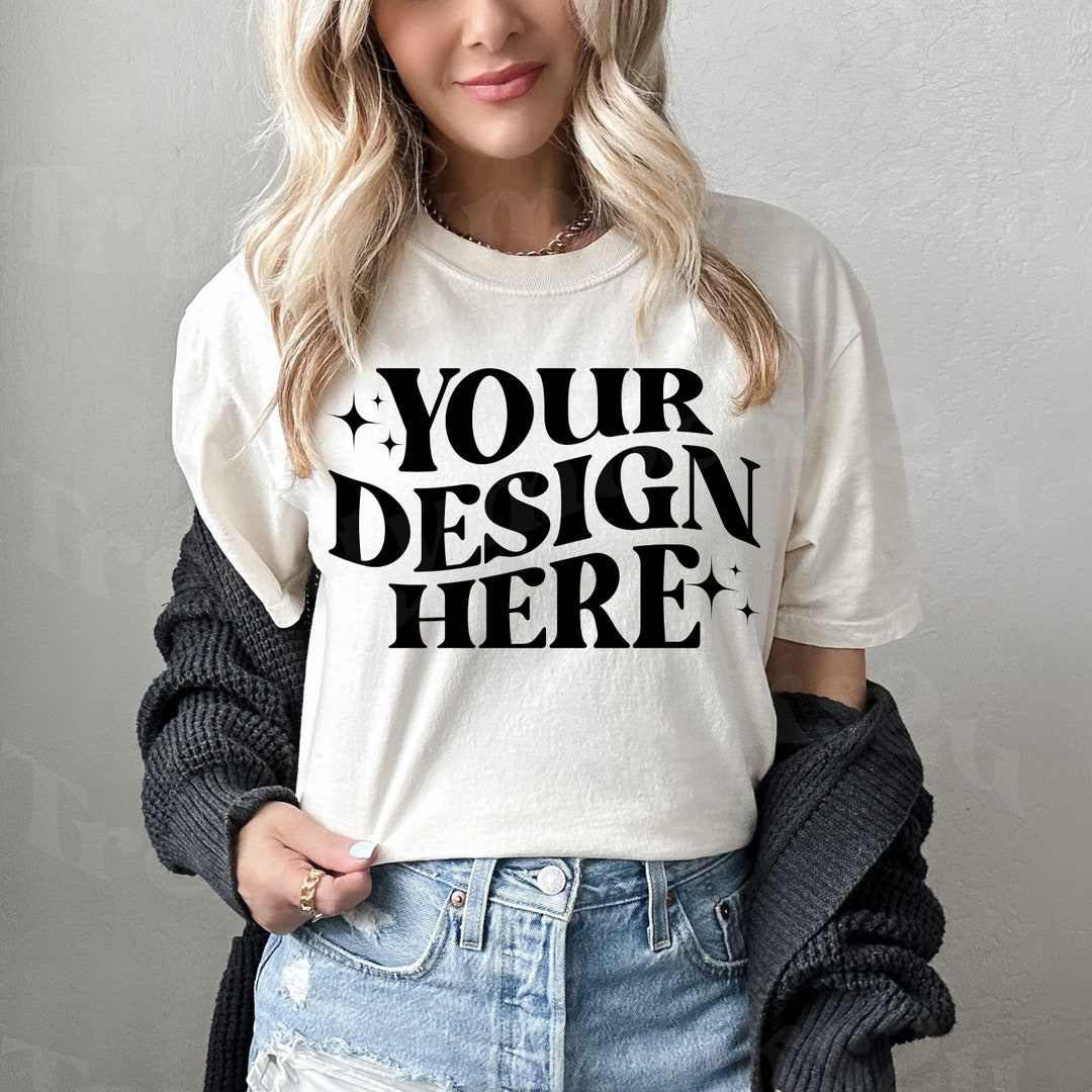 Comfort Colors C1717 Ivory Comfort Colors Ivory Mockup - Etsy